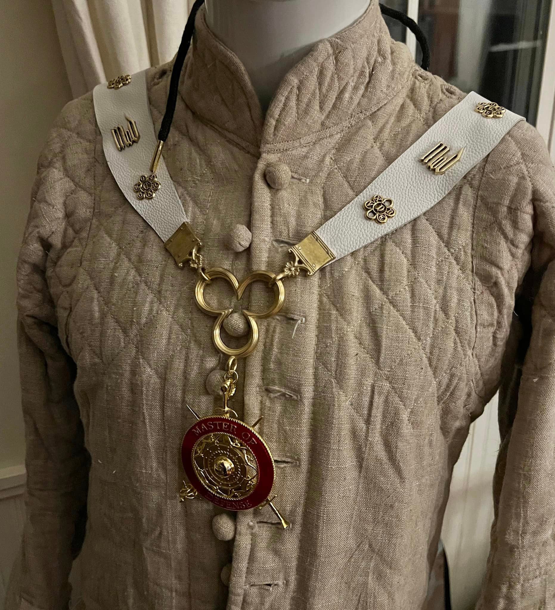 Medieval / Renaissance leather backed livery collar - Master of Defense ...